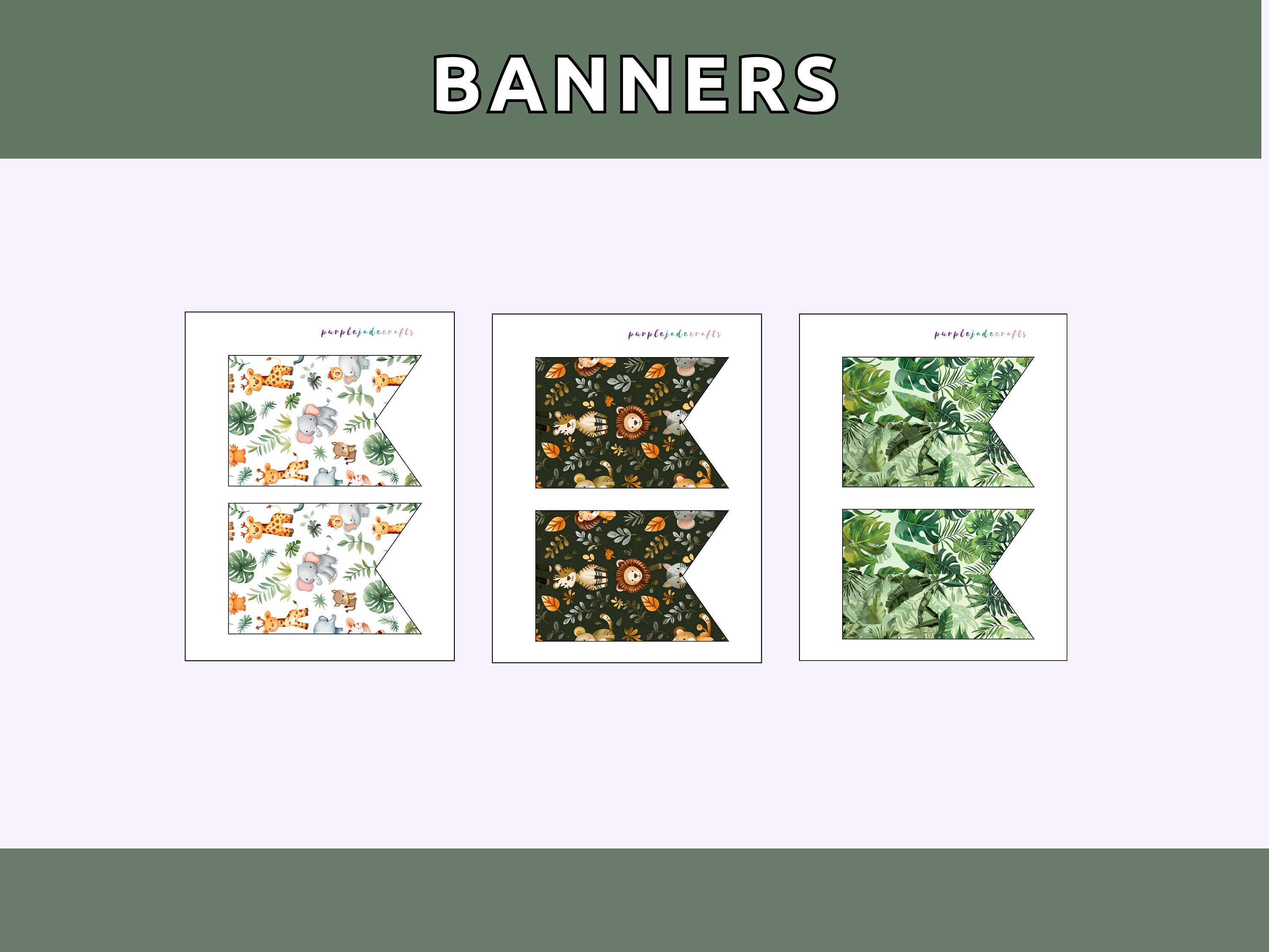 Safari Jungle Theme Bulletin Board Decor Set Kindergarten Classroom ...