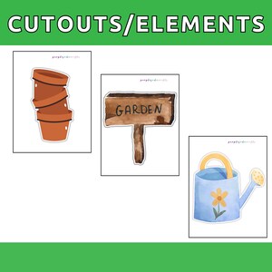 Spring Bulletin Board Kit Garden Theme Classroom Decor Set Perfect for ...