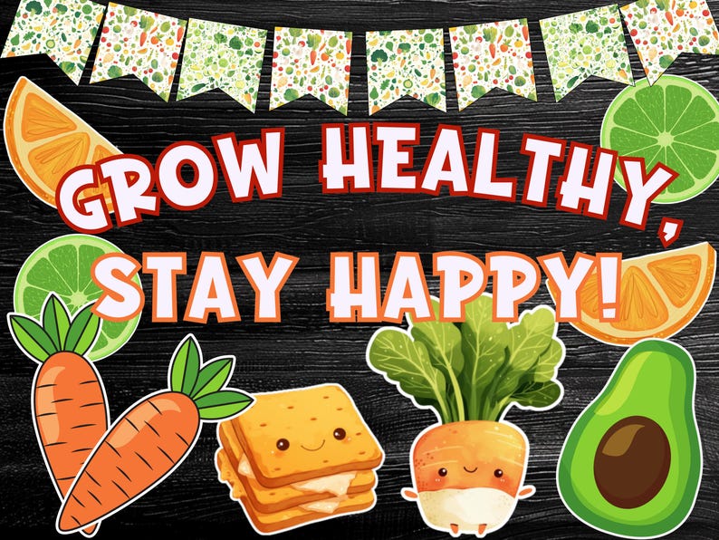 Nutrition Month Bulletin Board Lunch Room Bulletin Board Kit Nutrition ...