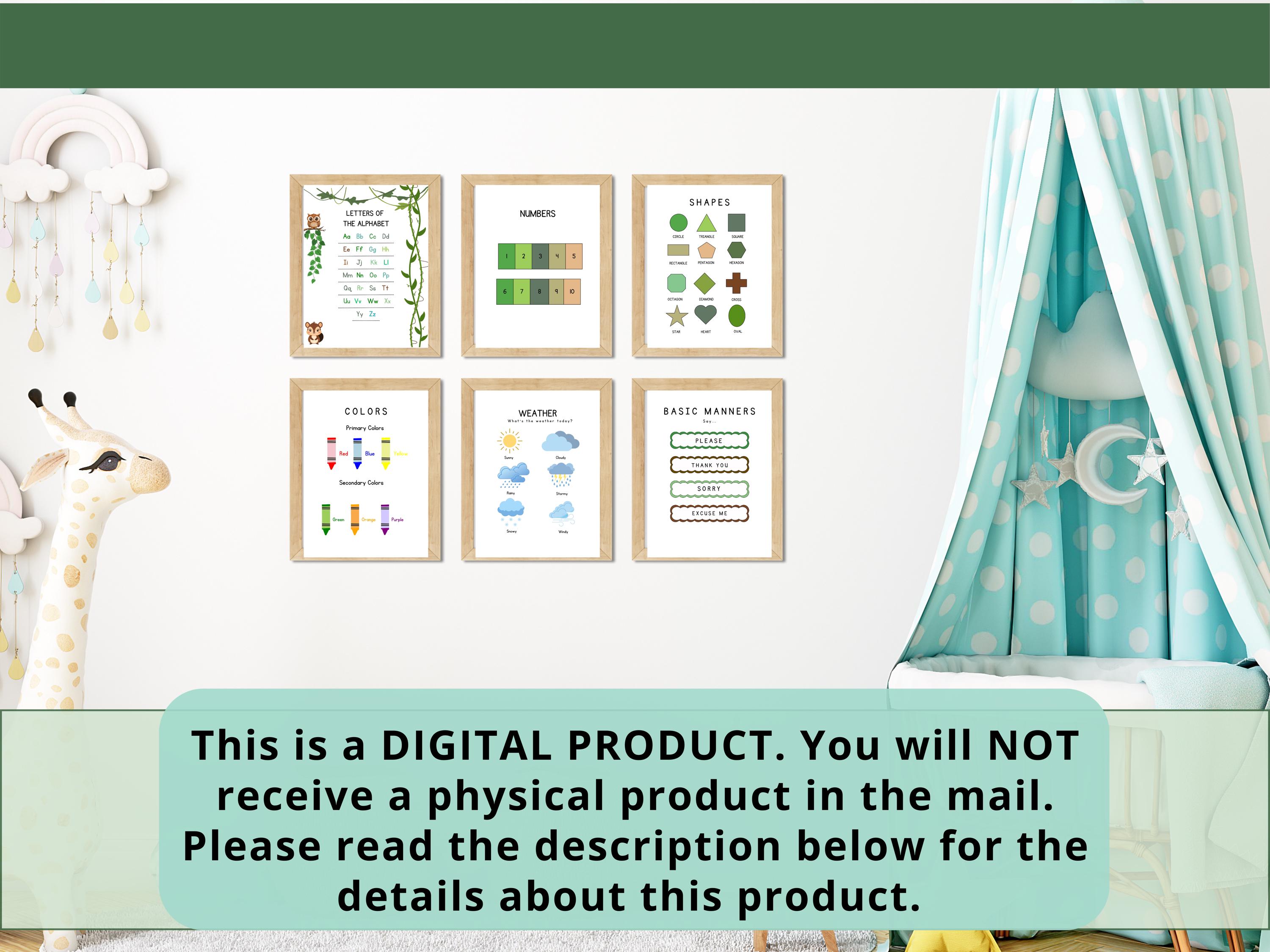 Jungle Safari Alphabet Poster Bundle, Classroom Decor Poster Set ...