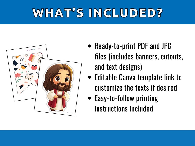 Back to School Bulletin Board Kit Christian Theme for Kindergarten and ...