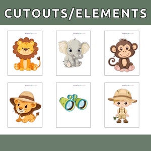 Classroom Bulletin Board Safari Jungle Theme Decor Set Back to School ...