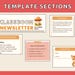 Classroom Newsletter Template Autumn Theme Classroom Newsletter ...