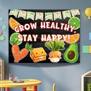 Nutrition Month Bulletin Board Lunch Room Bulletin Board Kit Nutrition ...