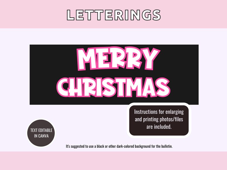 Christmas Bulletin Board Coquette Bows DIY Bulletin Board Set Cheerful ...