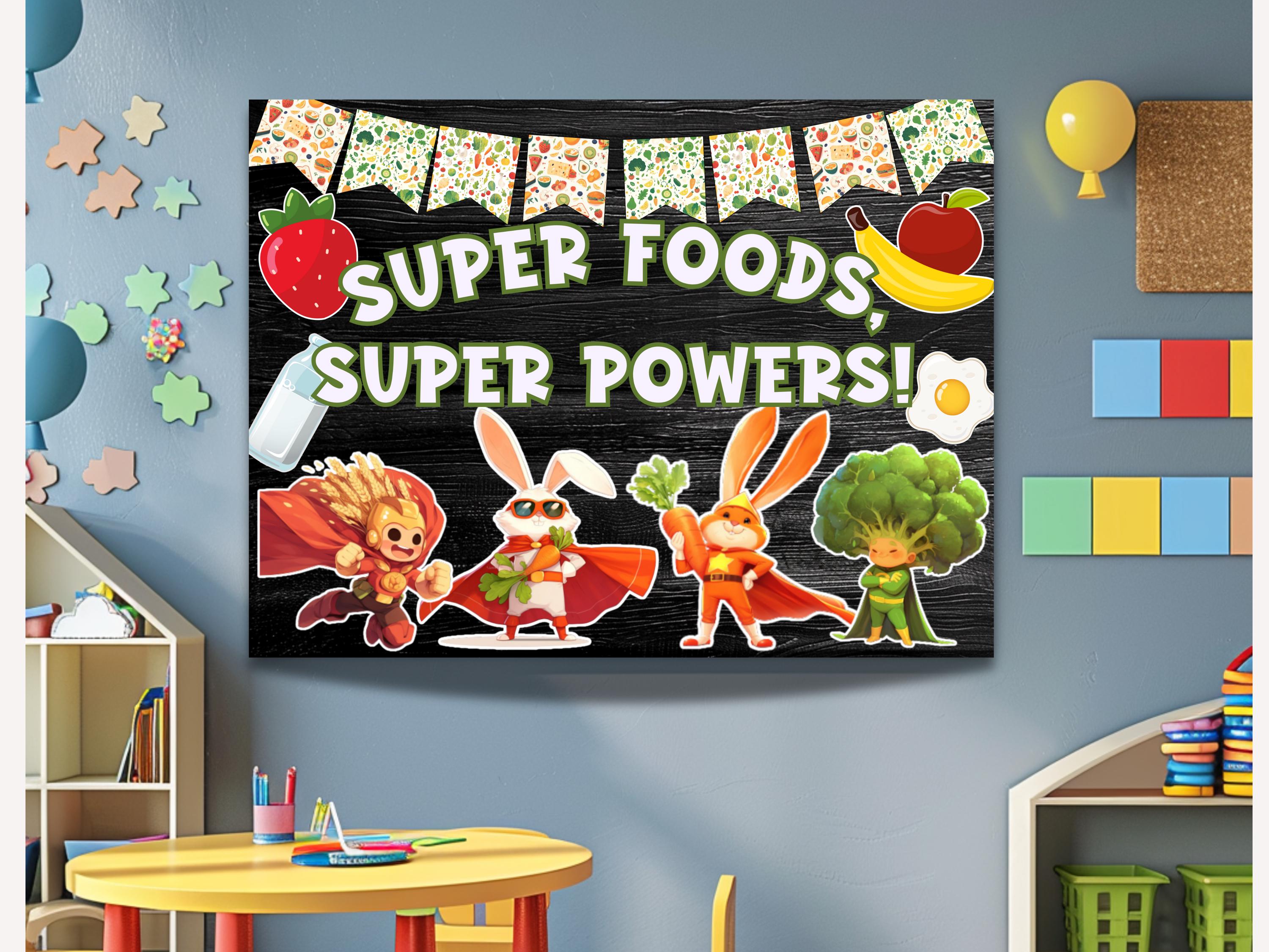 Nutrition Month Bulletin Board Lunch Room Bulletin Board Kit Nutrition ...