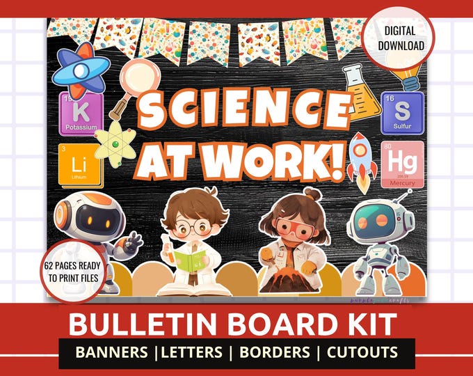 Science Bulletin Board Kit | Chemistry Bulletin Board Kit | Elements of ...