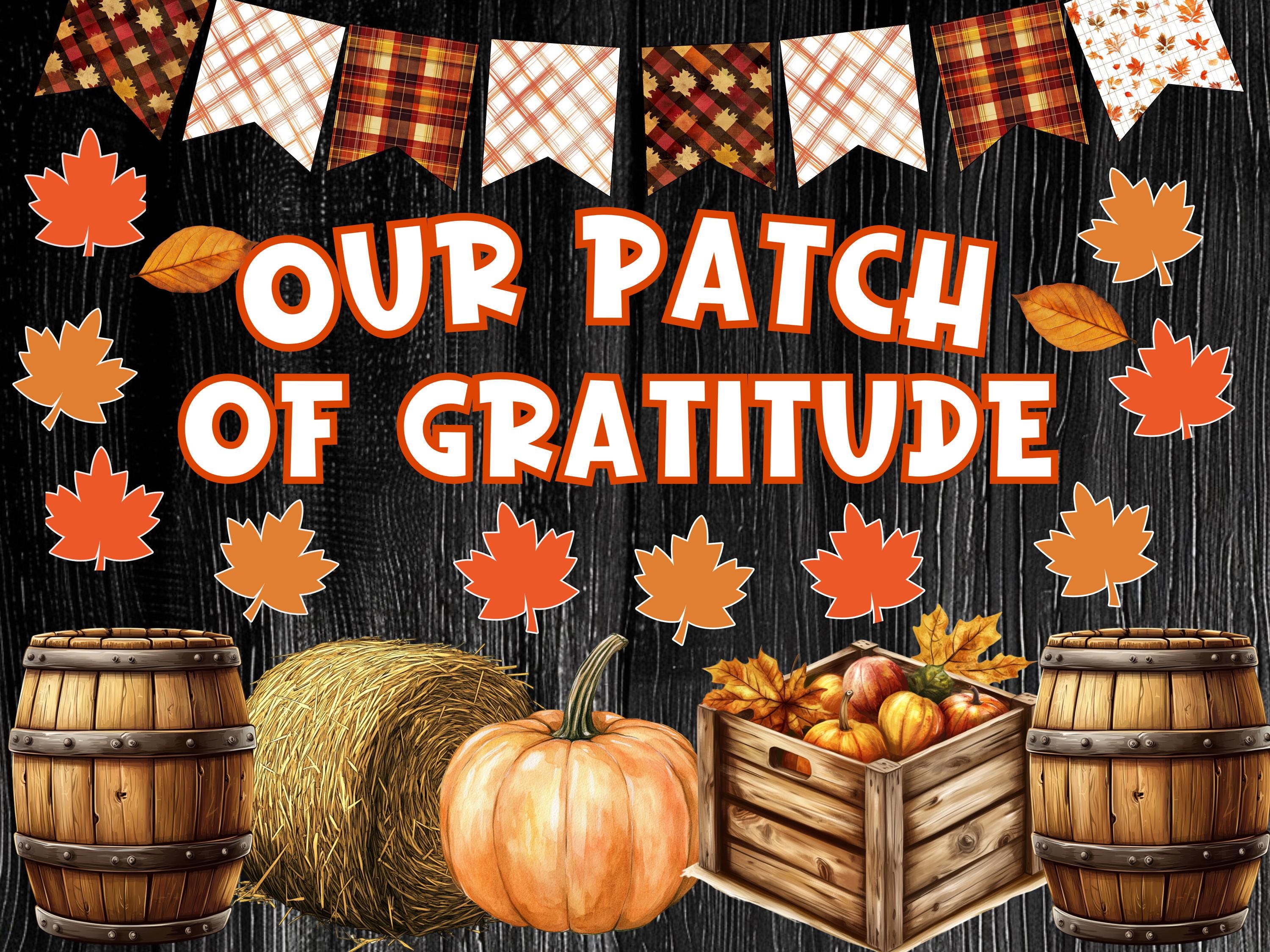 Gratitude Board Kit for a Festive Thanksgiving Decoration Bulletin ...