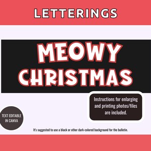 Christmas Bulletin Board Christmas Cats Bulletin Board Set Holiday ...