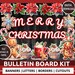Christmas Bulletin Board Kit Gingerbread Theme Holiday Season Bulletin ...