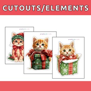 Christmas Bulletin Board Christmas Cats Bulletin Board Set Holiday ...