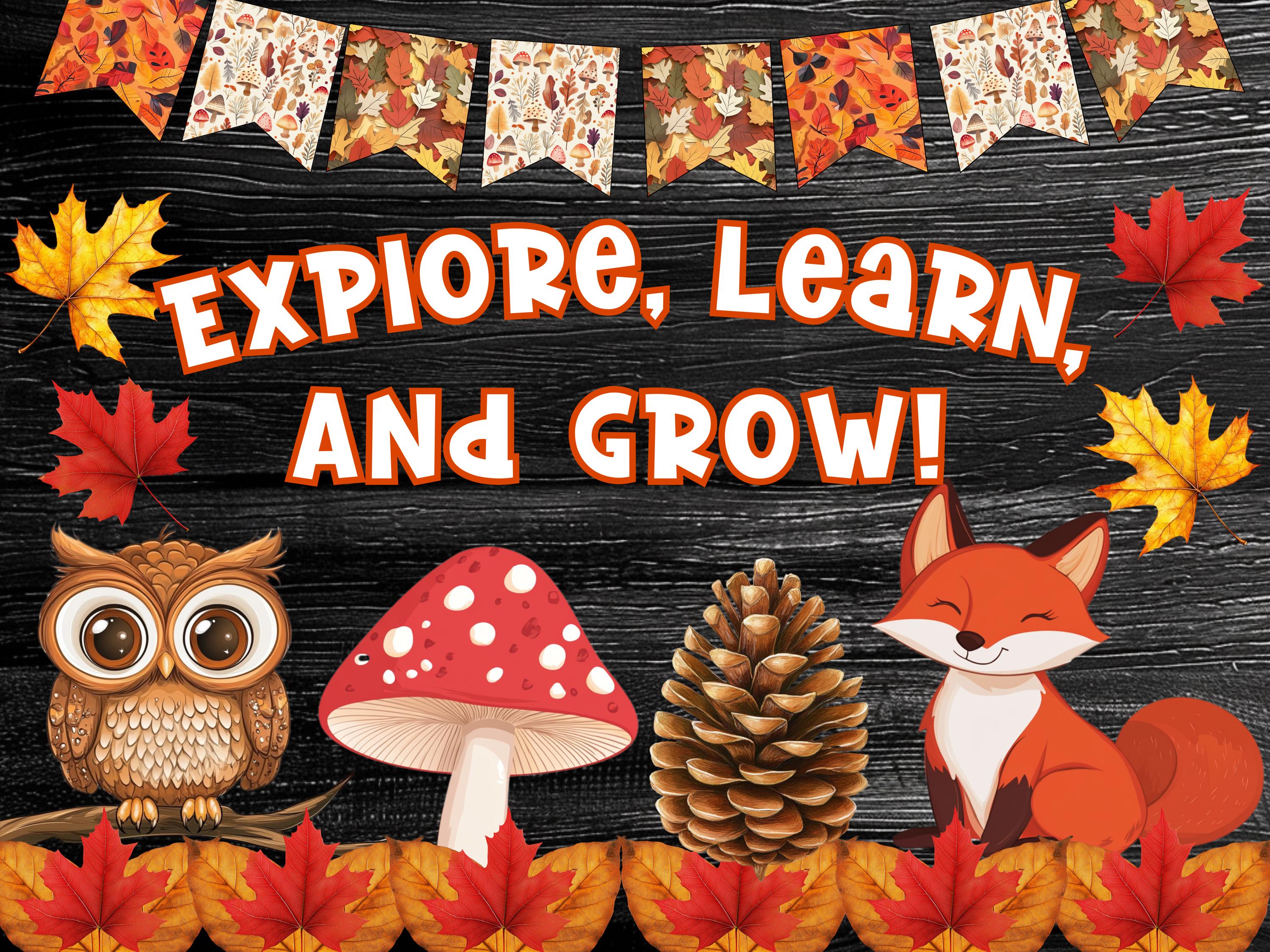 Fall Bulletin Board, Kindergarten Classroom Decor, Trendy Design ...