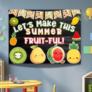 Summer Bulletin Board Kit Summer Fruits Theme Classroom Decoration End ...