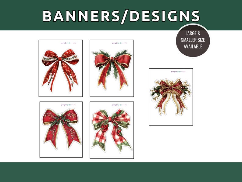 Christmas Bulletin Board Kit Christmas Bows Theme Decor Kit Winter ...