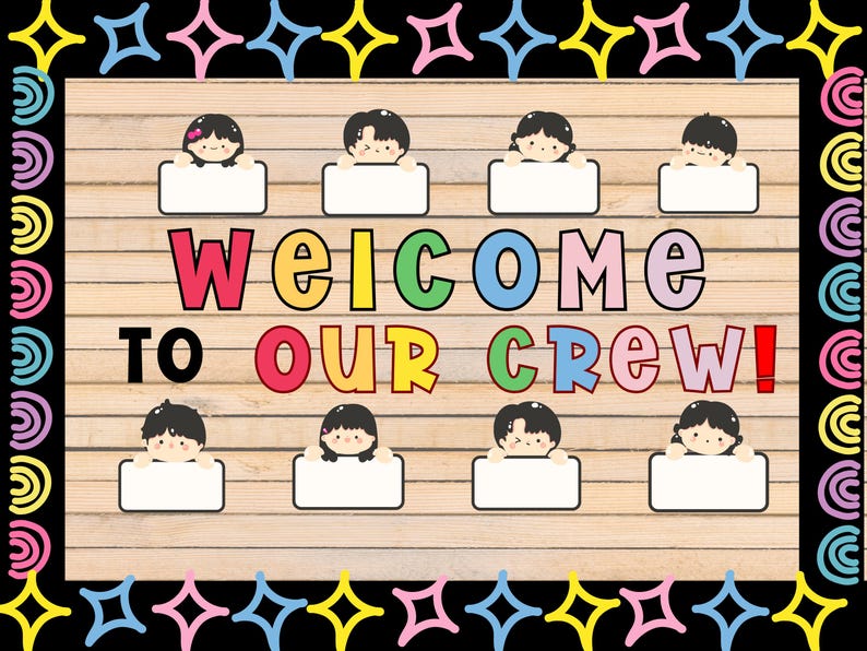 Back to School Bulletin Board Kit Trendy Classroom Decor Cute Classroom ...