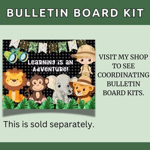 Jungle Safari Alphabet Poster Set: Classroom Homeschool Decor (digital ...