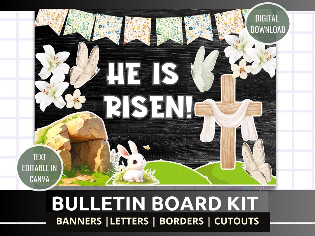 Easter Christian Bulletin Board Spring Christian Bulletin Board ...