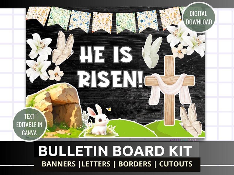 Easter Christian Bulletin Board Spring Christian Bulletin Board ...
