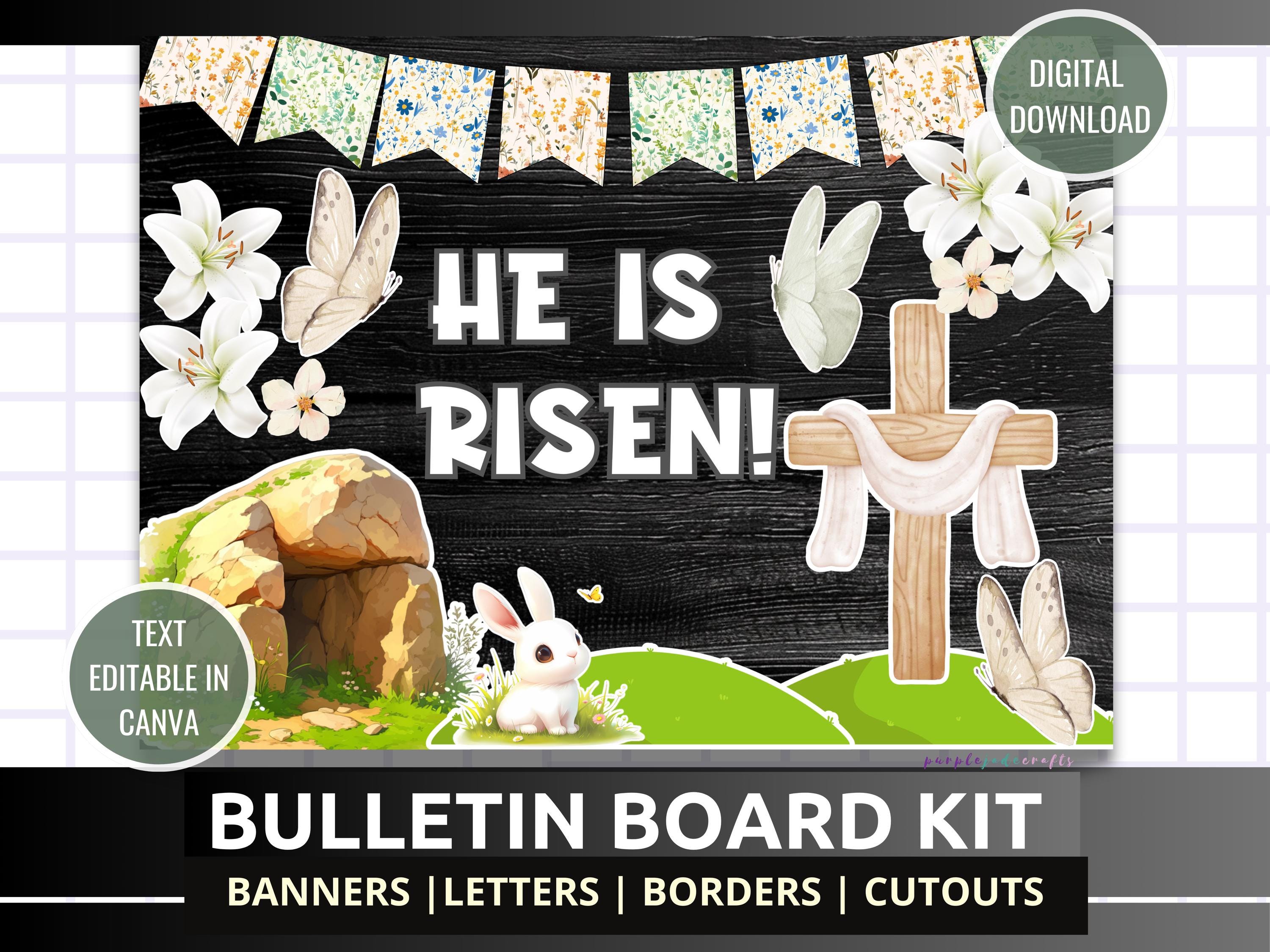 Easter Christian Bulletin Board Spring Christian Bulletin Board ...