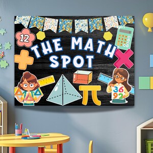 Printable Math Bulletin Board Kit for Classroom Math Spot Decor for ...