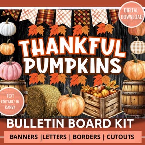 Gratitude Bulletin Board Kit Thanksgiving Season November Bulletin ...