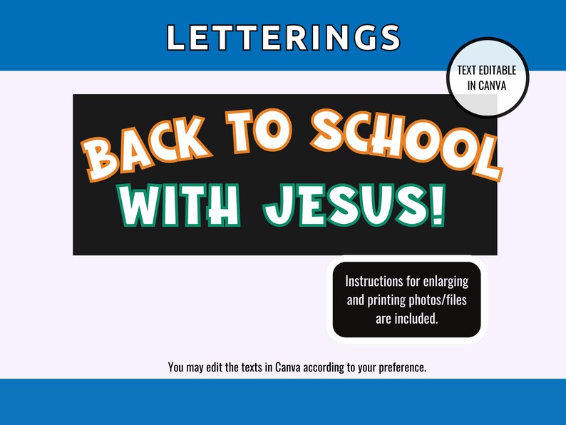Back to School Bulletin Board Kit Christian Theme for Kindergarten and ...
