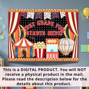Classroom Bulletin Board Design Carnival Fun Theme Decor Set Back to ...