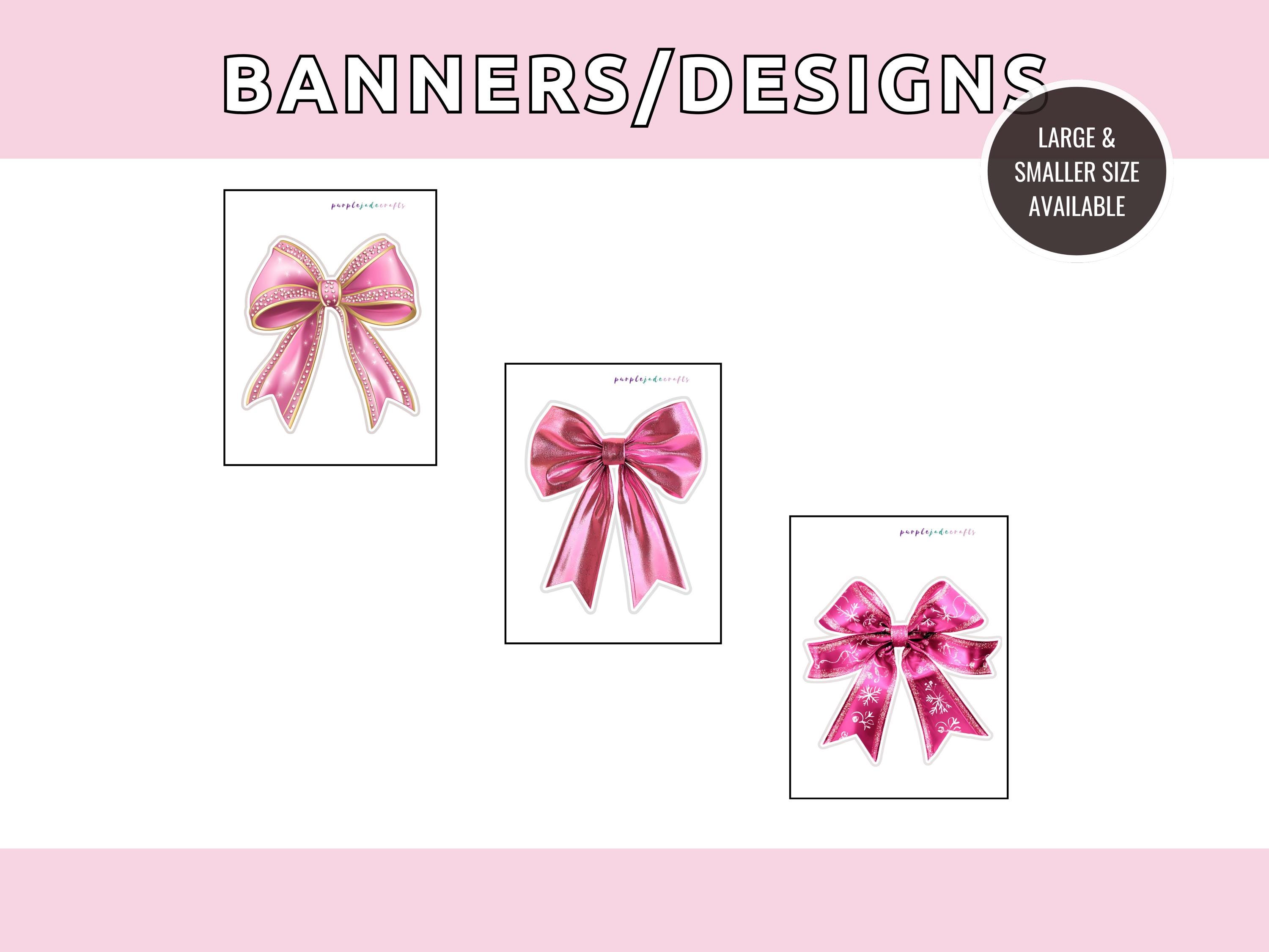 Christmas Bulletin Board Coquette Bows DIY Bulletin Board Set Cheerful ...