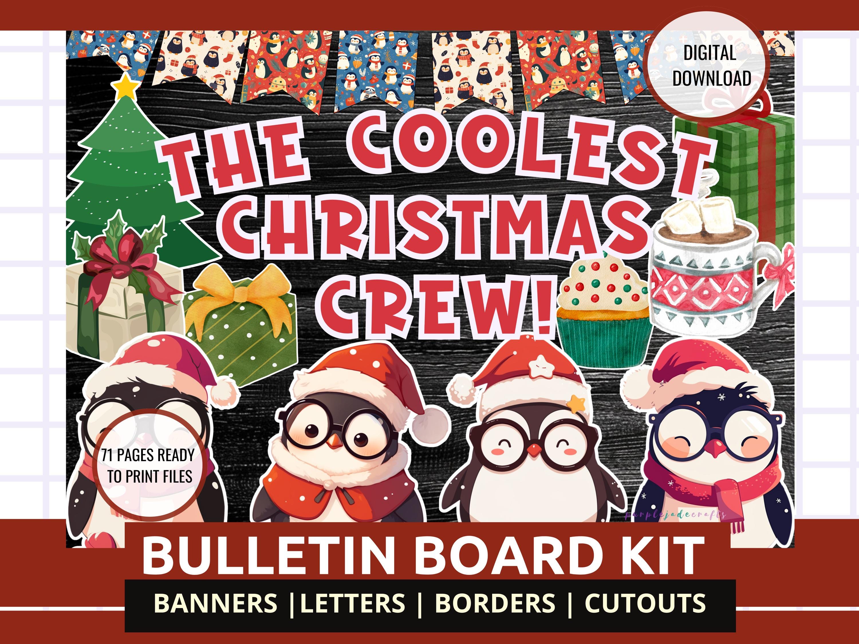 Christmas Bulletin Board Decor Kit Christmas Decor Kit Winter ...