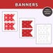 Bulletin Board Kit Red Christmas Decor Kit Winter Wonderland Bulletin ...