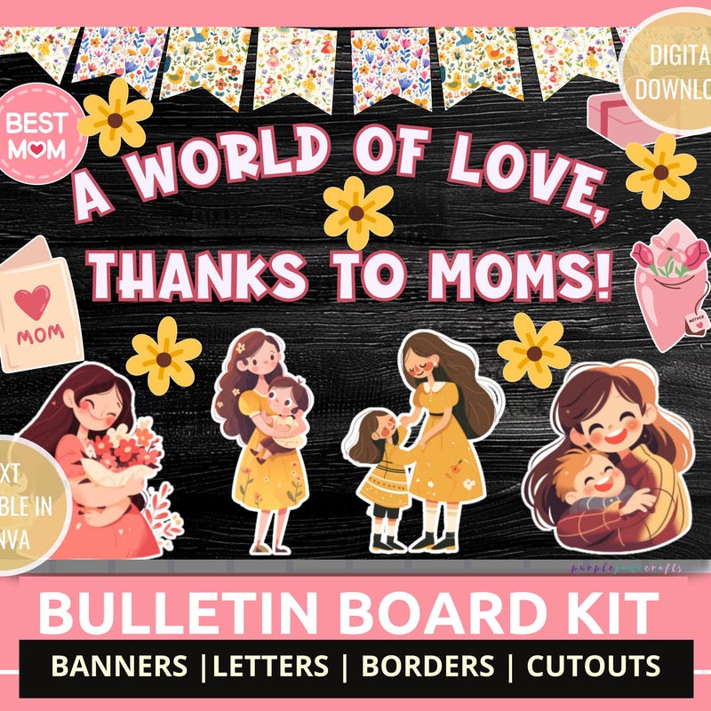 Mothers Day Bulletin Board - Etsy