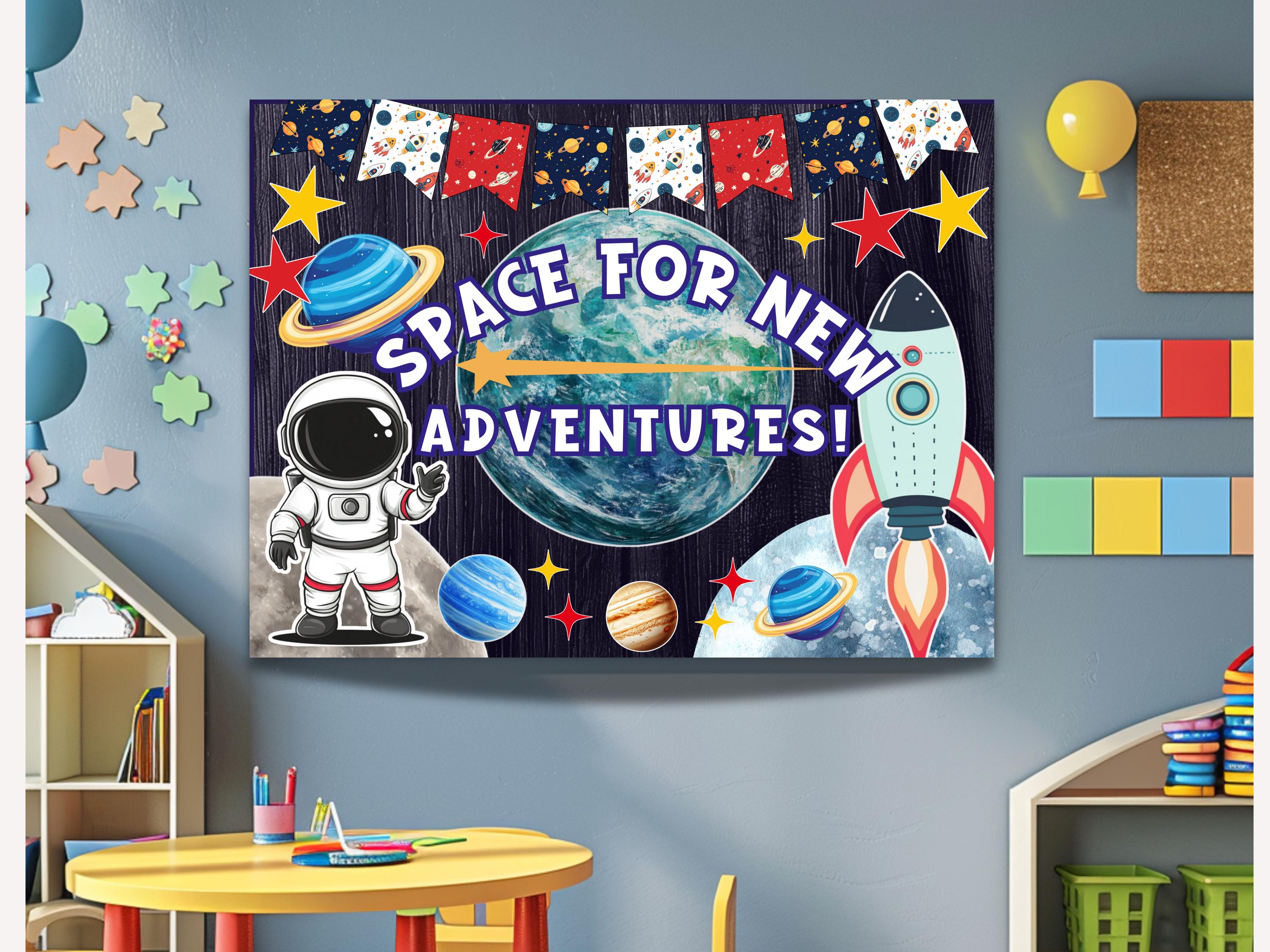 Bulletin Board Design Space Theme Back to School Solar System Theme ...