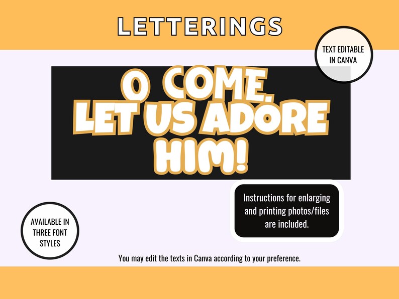 Christian Christmas Bulletin Board Kit, O Come Let Us Adore Him ...