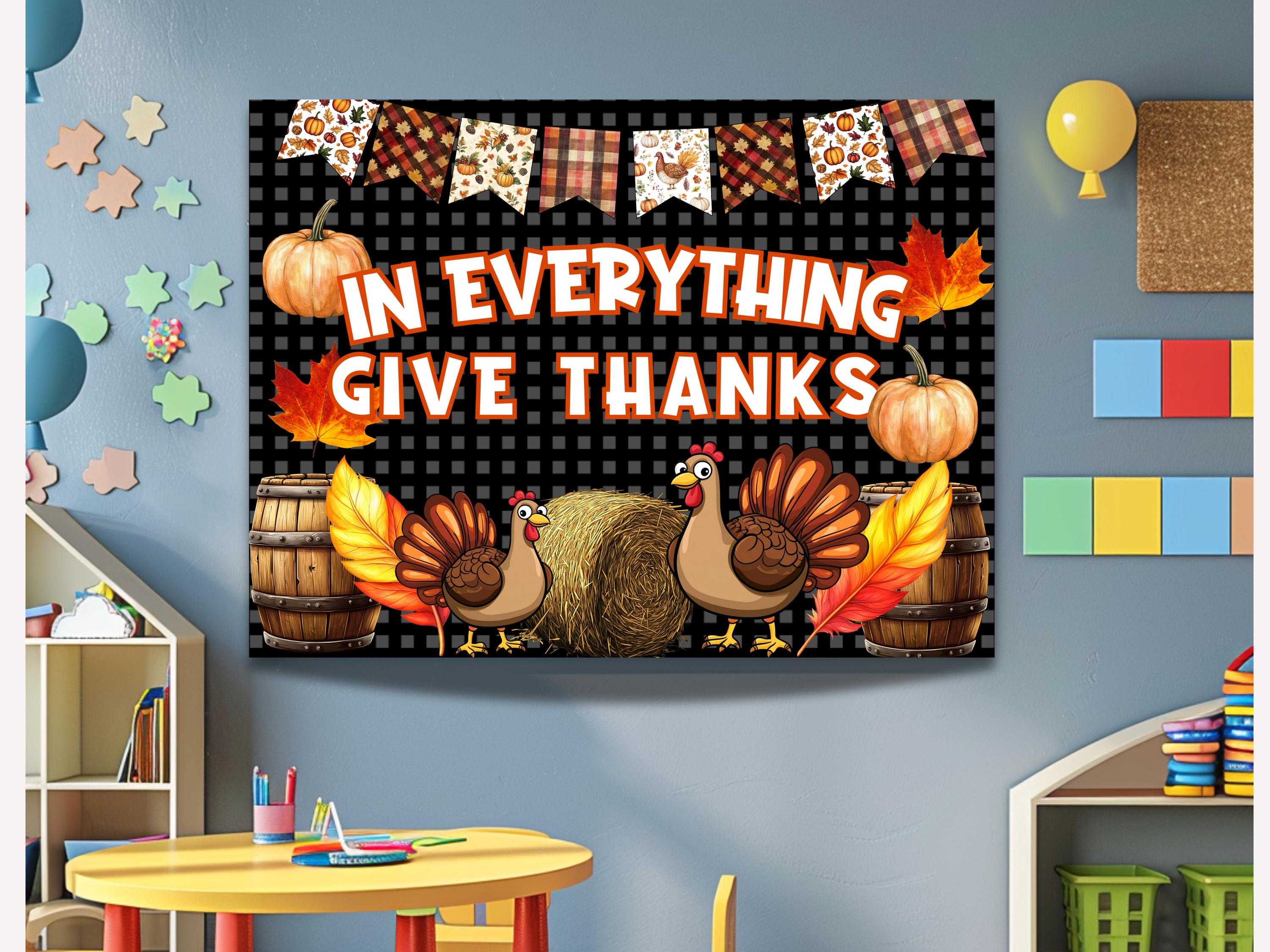 Gratitude Bulletin Board Kit Thanksgiving Season November Bulletin ...