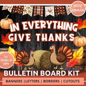 Gratitude Bulletin Board Kit Thanksgiving Season November Bulletin ...
