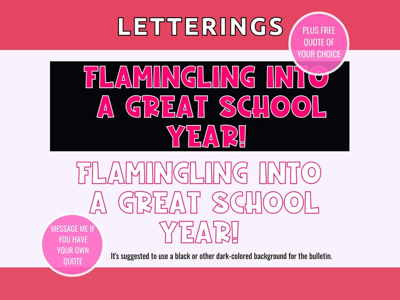 Classroom Bulletin Flamingo Theme Back to School Bulletin Board Kit ...