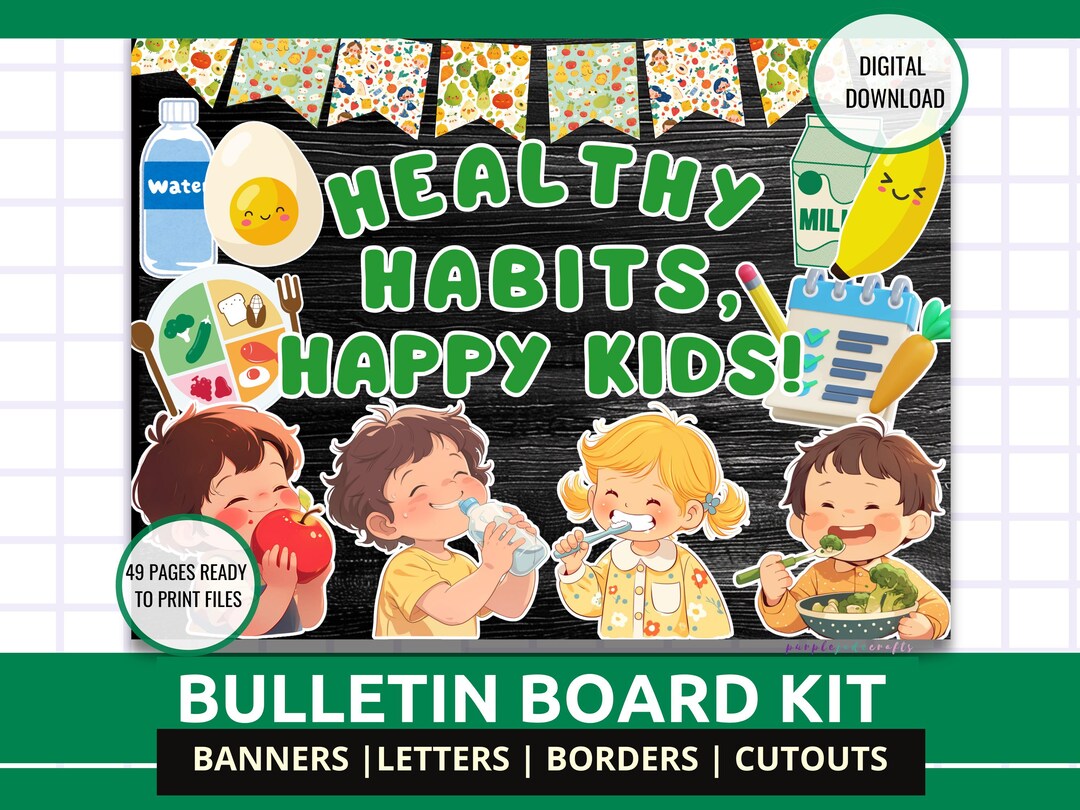 Nutrition Month Bulletin Board Nutrition Health Classroom Decor ...