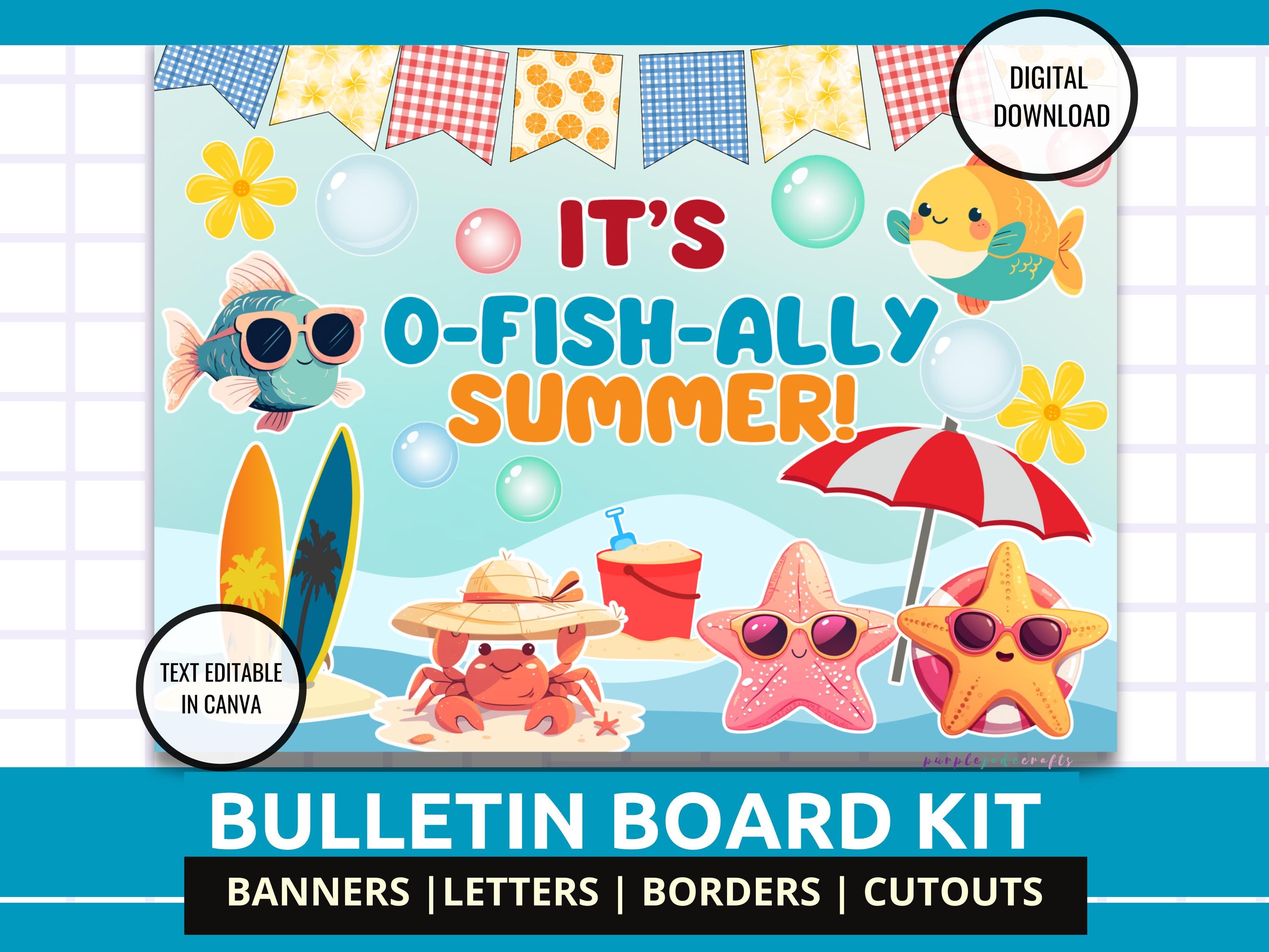 Ocean Life Bulletin Board Kit: Summer Classroom Decor (digital Download ...