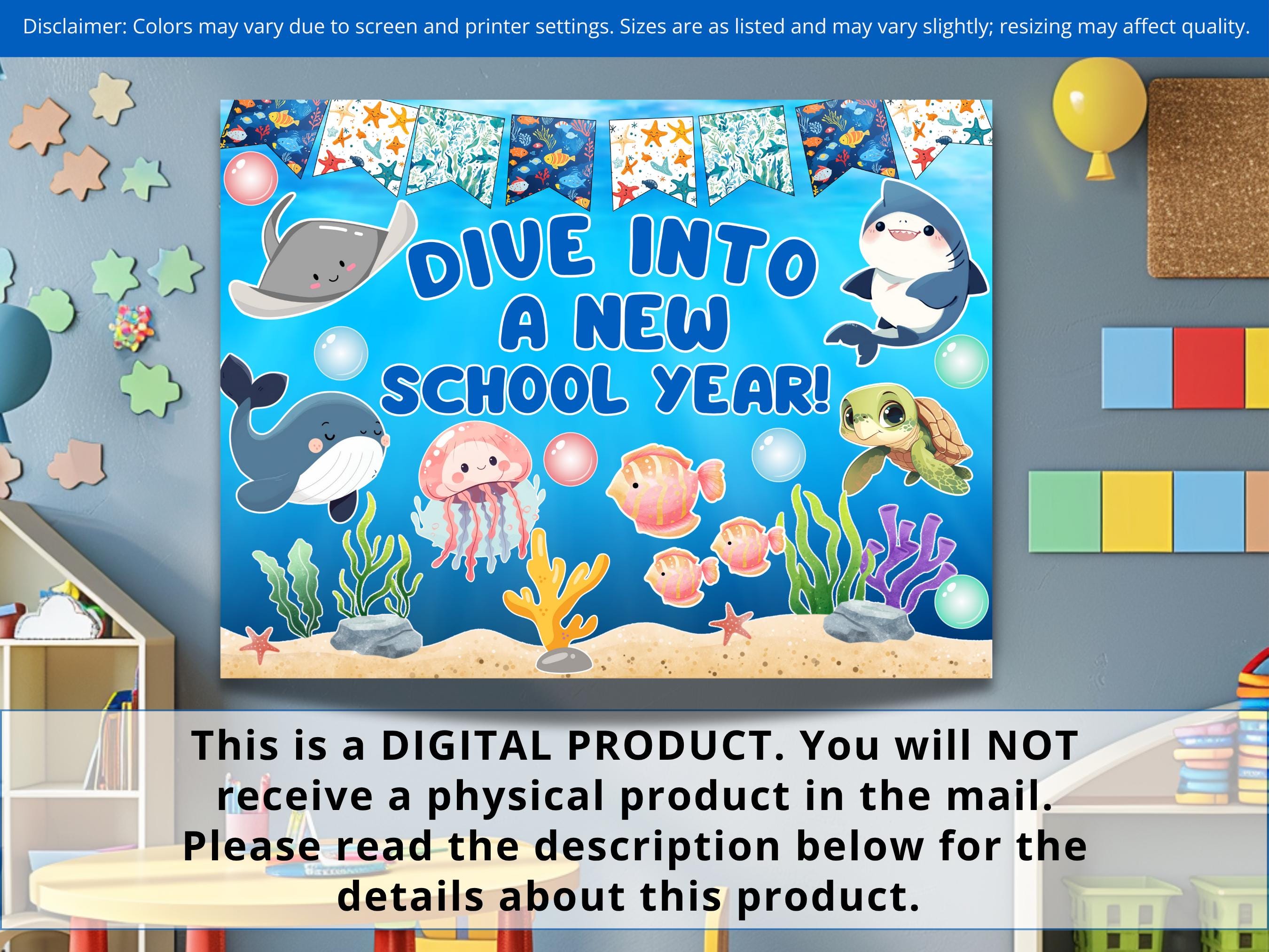 Ocean Bulletin Board Kit: Under the Sea Classroom Decor (digital ...