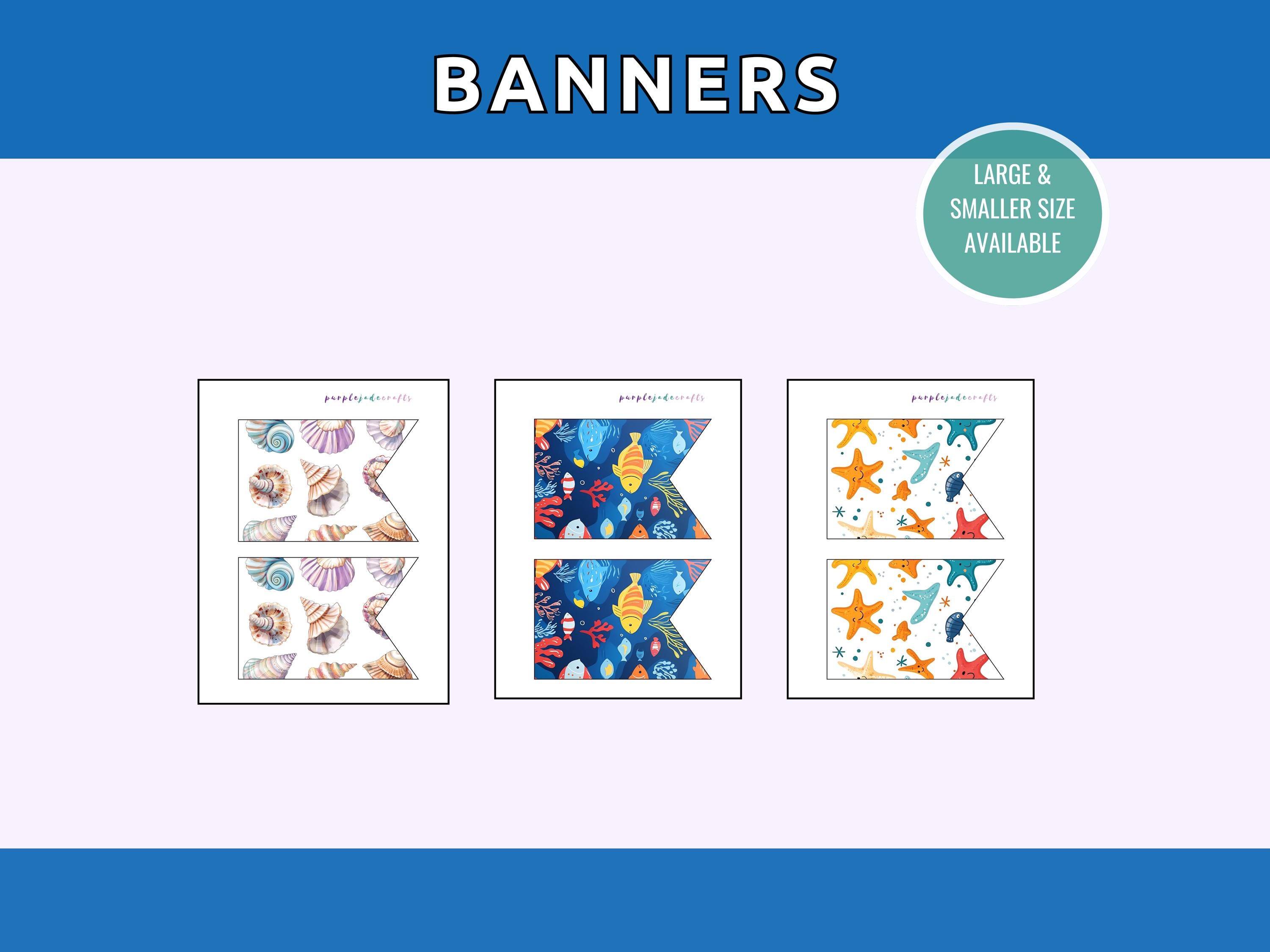 Ocean Life Bulletin Board Kit Fun Fish Decor for Home or School Under ...