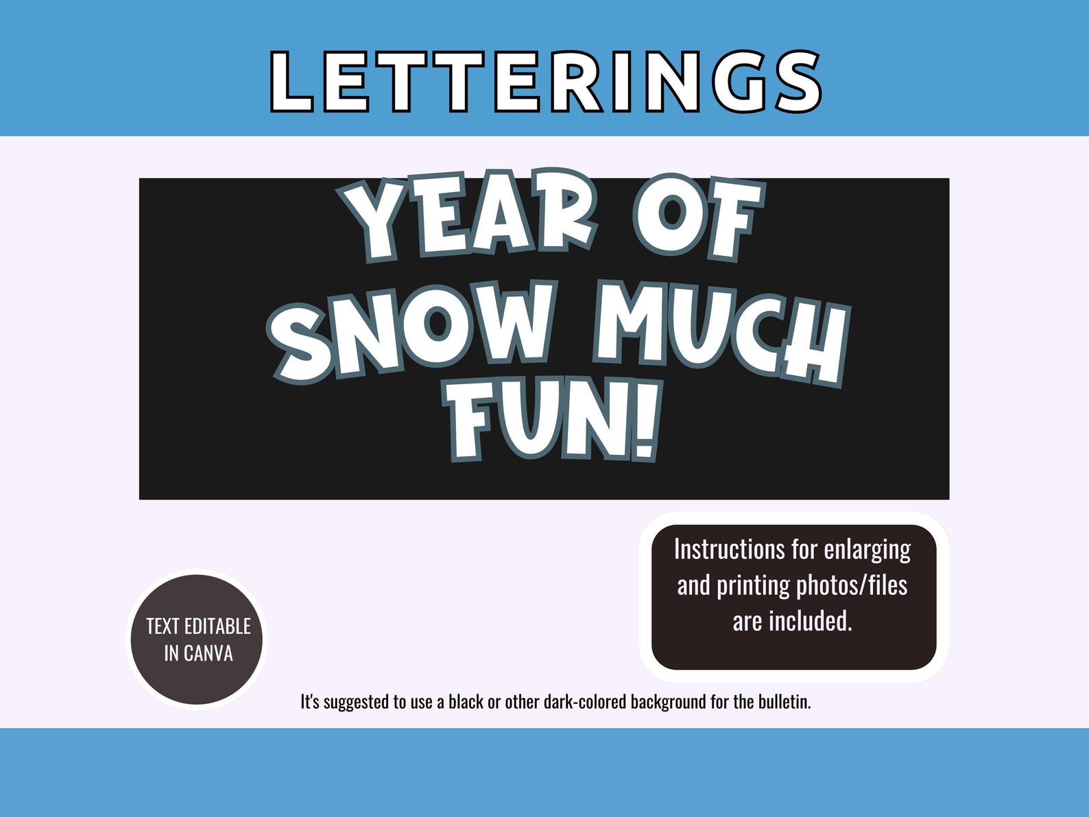 New Year Bulletin Board Kit Winter Wonderland Bulletin Seasonal ...