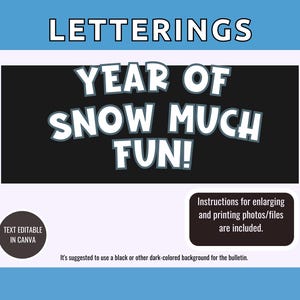 New Year Bulletin Board Kit Winter Wonderland Bulletin Seasonal ...