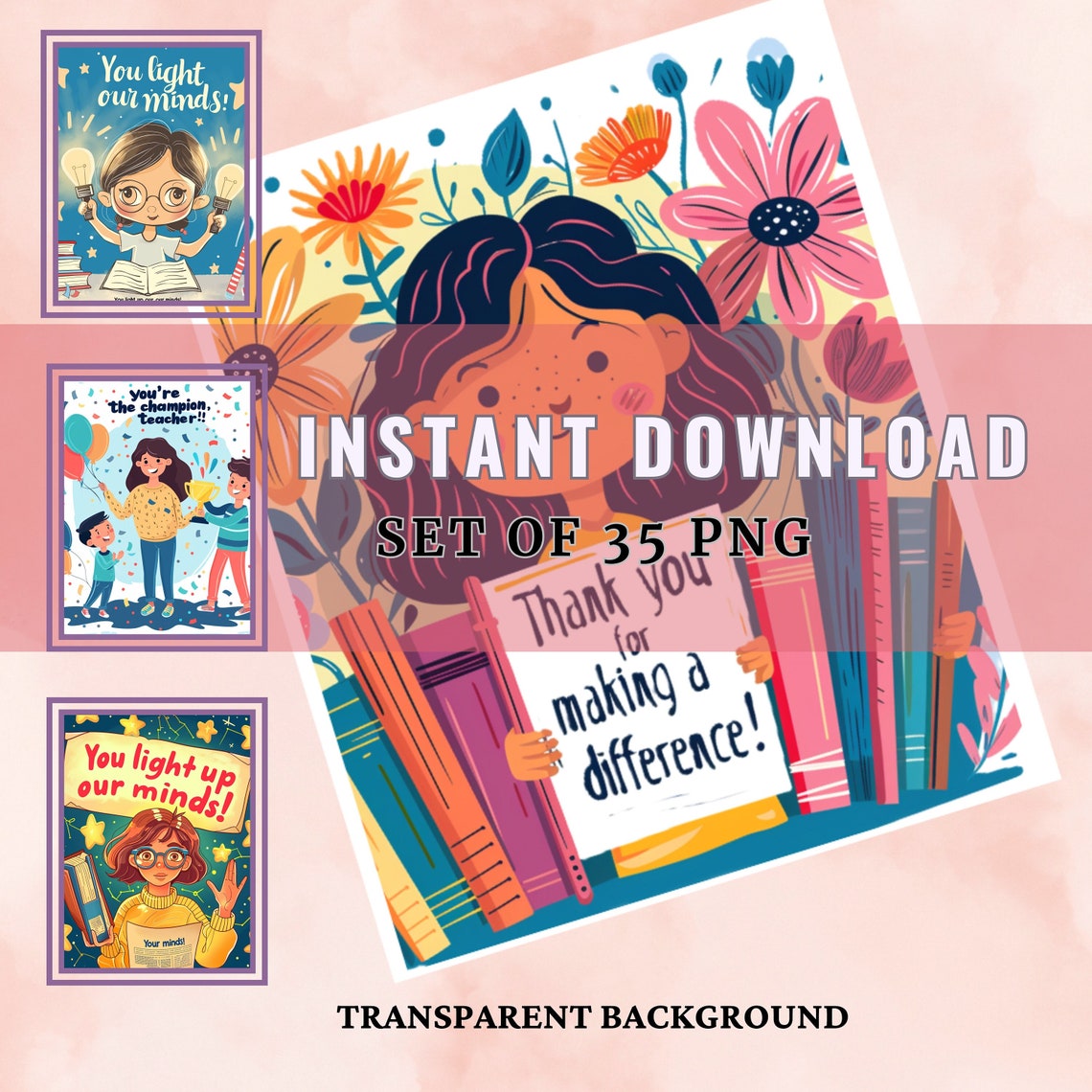 Teacher Appreciation Clipart Bundle Appreciation School Life Clipart ...