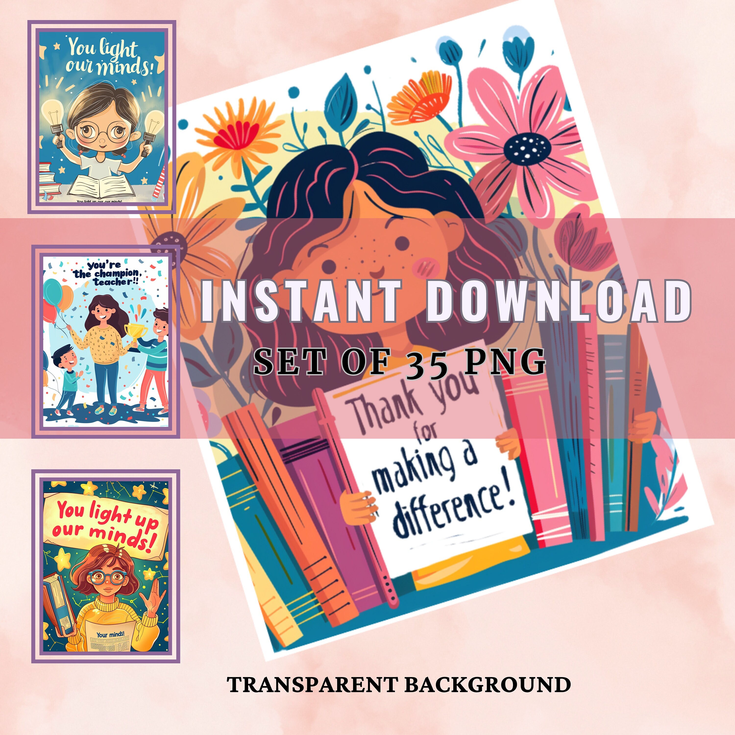 Teacher Appreciation Clipart Bundle Appreciation School Life Clipart ...