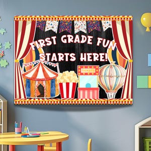 Classroom Bulletin Board Design Carnival Fun Theme Decor Set Back to ...