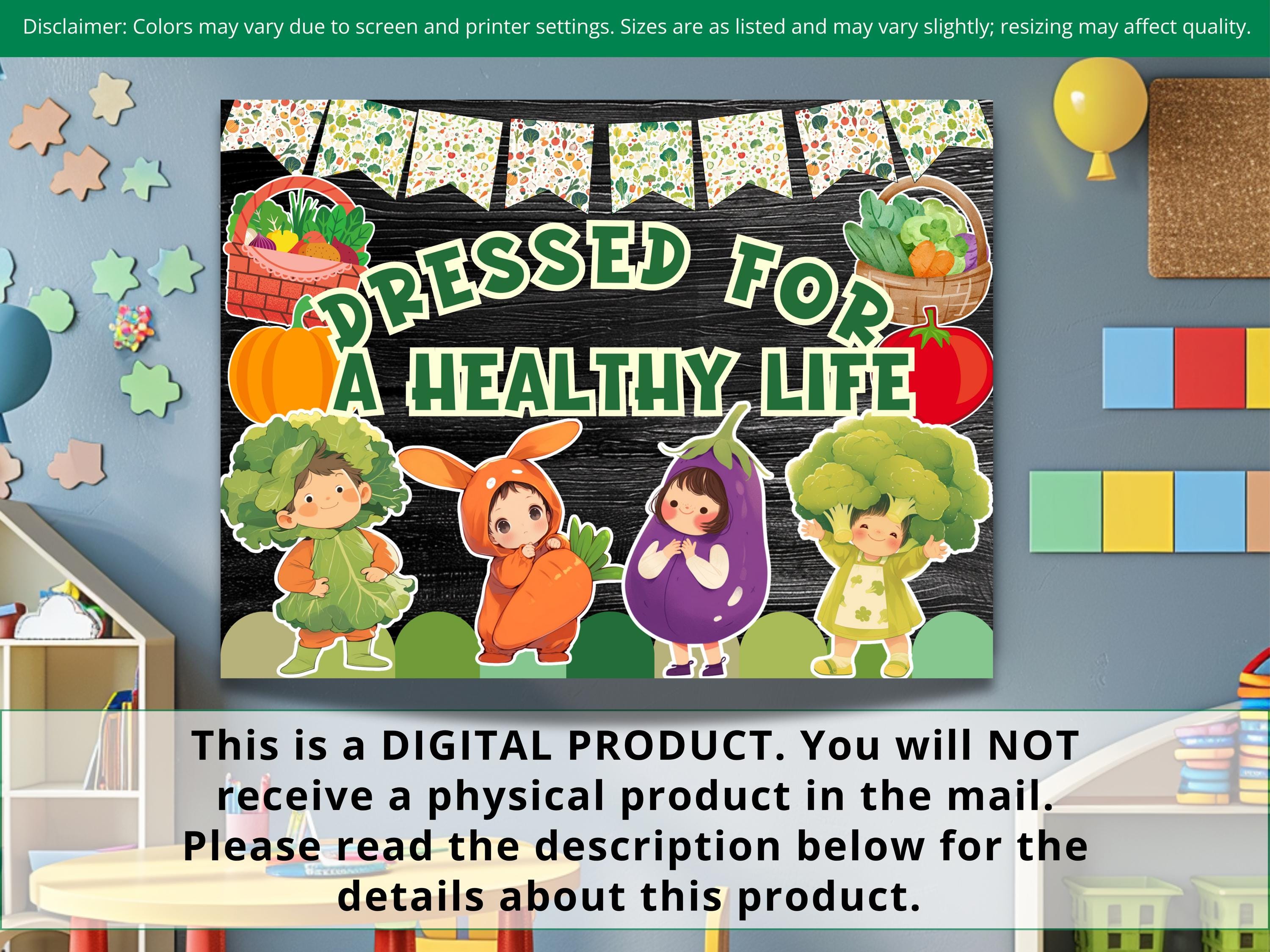 Nutrition Month Bulletin Board Kit Healthy Eating Display Classroom ...
