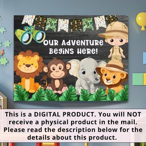 Classroom Bulletin Board Safari Jungle Theme Decor Set Back to School ...