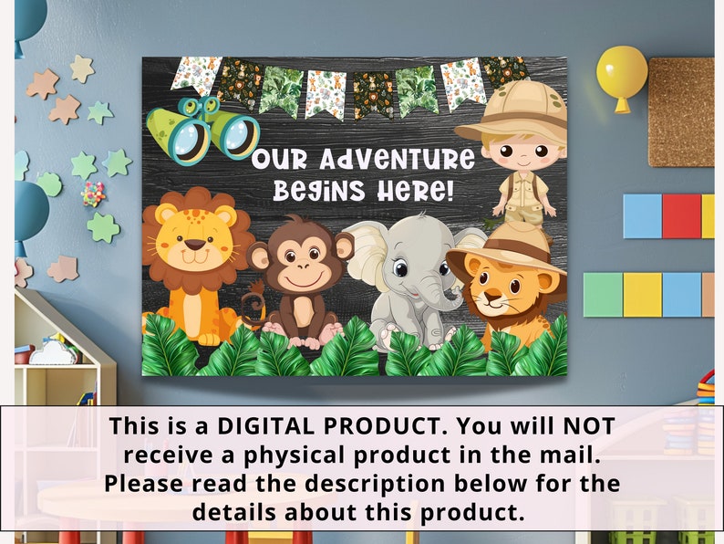 Classroom Bulletin Board Safari Jungle Theme Decor Set Back to School ...
