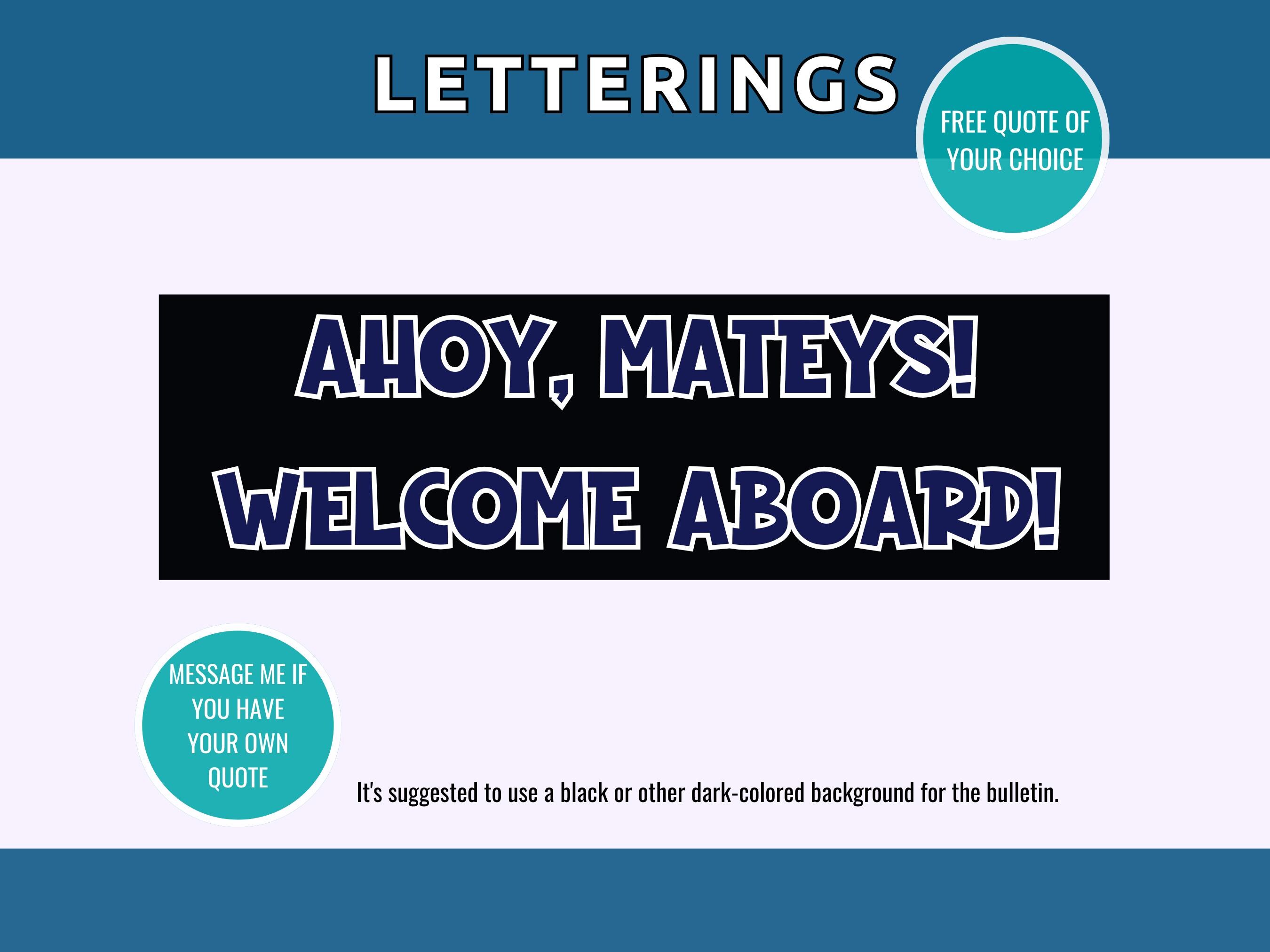 Classroom Bulletin Board Back to School Decor Nautical Theme Welcome ...