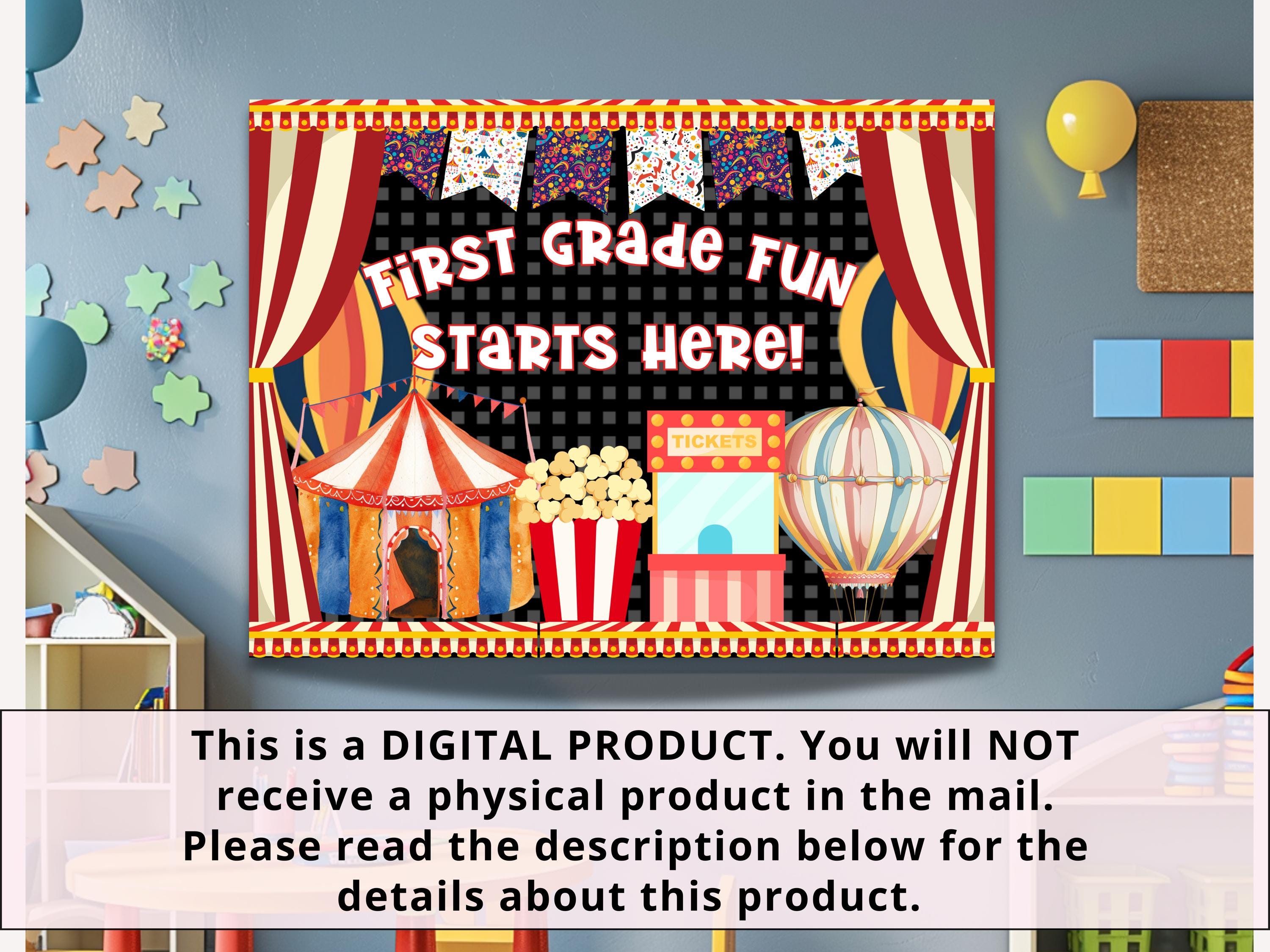 Colorful Carnival Theme Design Bulletin Board Kit Elementary School ...